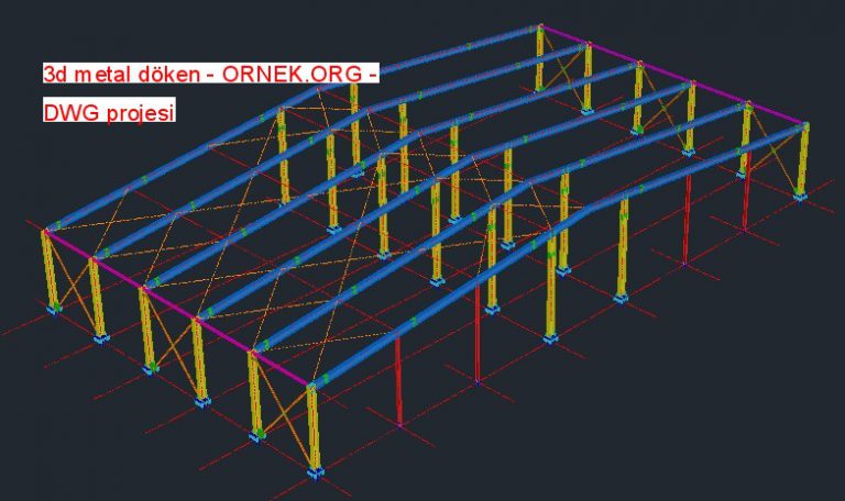 3d metal shed,structure en acier,steel beam,stahlträger,steel ...