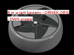 B m w jant kavramı dwg projesi - Autocad Projeler