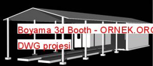 Boyama 3d Booth dwg projesi - Autocad Projeler