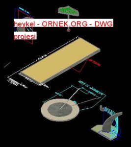 heykel dwg projesi - Autocad Projeler