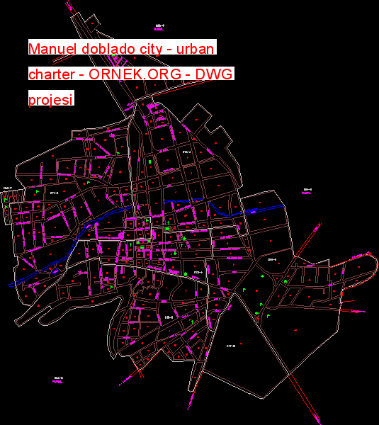 Manuel doblado city - urban charter dwg projesi - Autocad Projeler