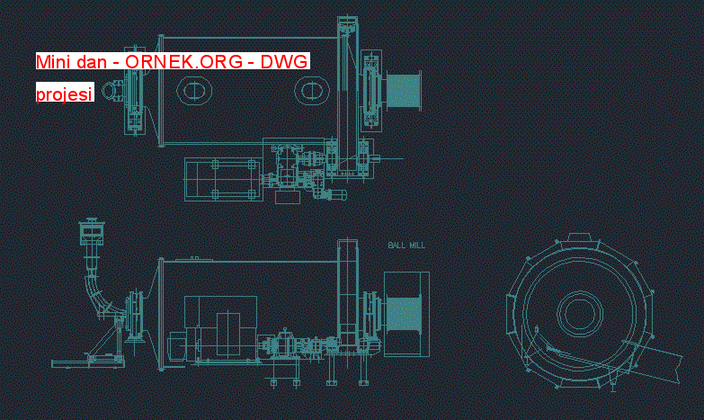 Mini dan dwg projesi - Autocad Projeler
