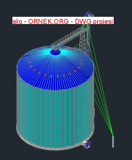silo dwg projesi - Autocad Projeler