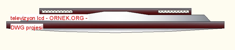 televizyon lcd dwg projesi - Autocad Projeler